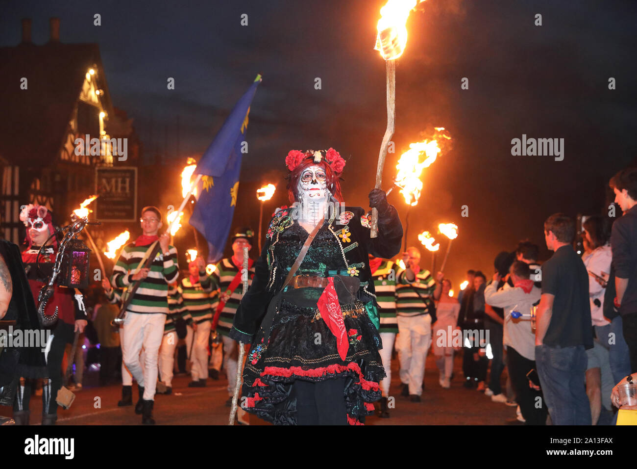 Mayfield, the historical Sussex village's annual Bonfire and Torchlight ...