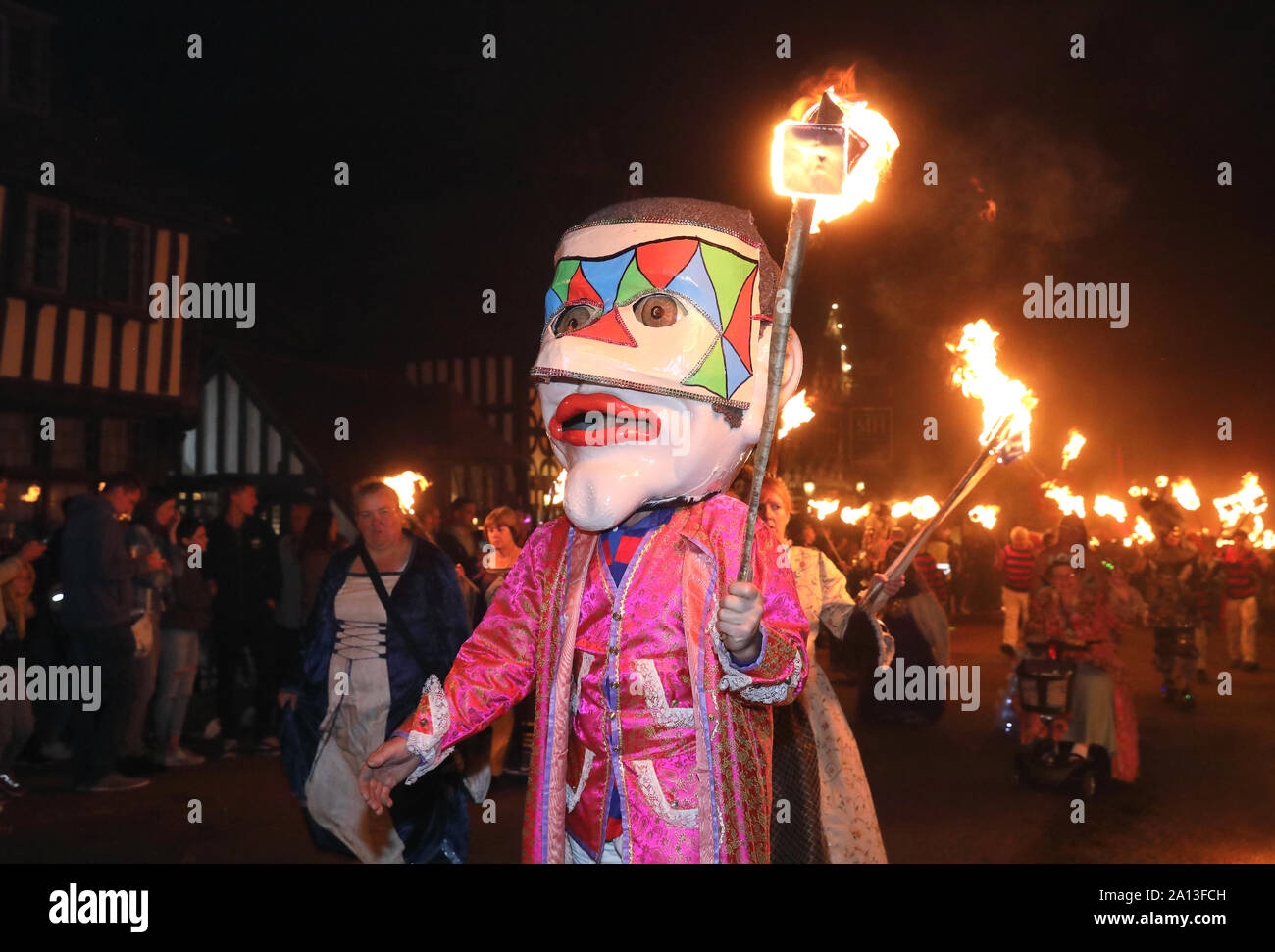 Mayfield, the historical Sussex village's annual Bonfire and Torchlight ...