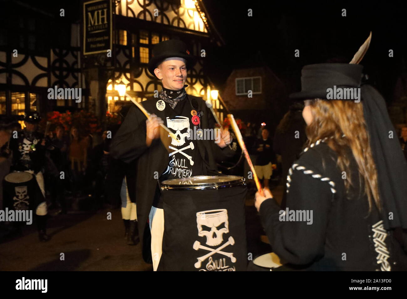 Mayfield, the historical Sussex village's annual Bonfire and Torchlight ...