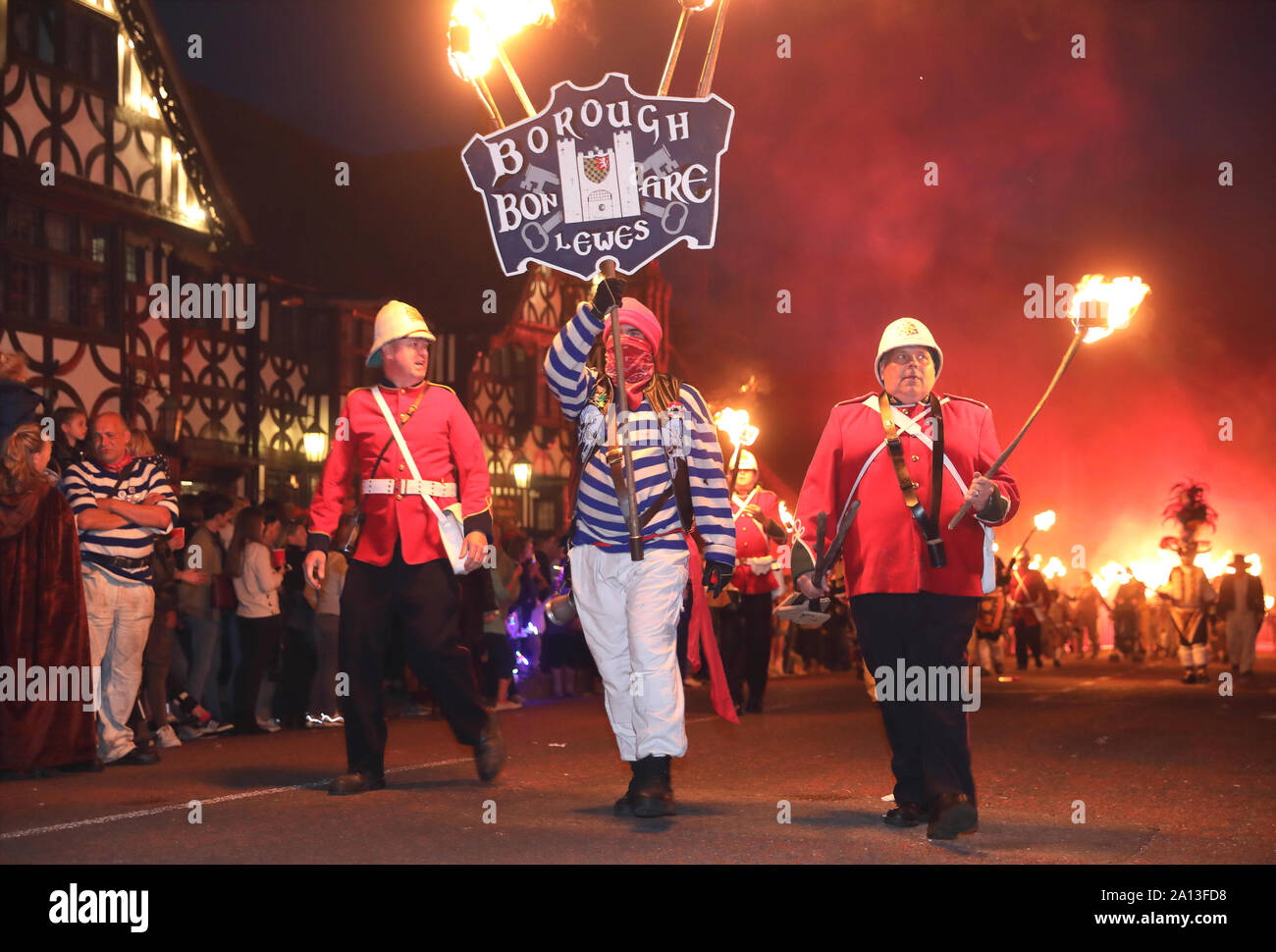 Mayfield, the historical Sussex village's annual Bonfire and Torchlight ...