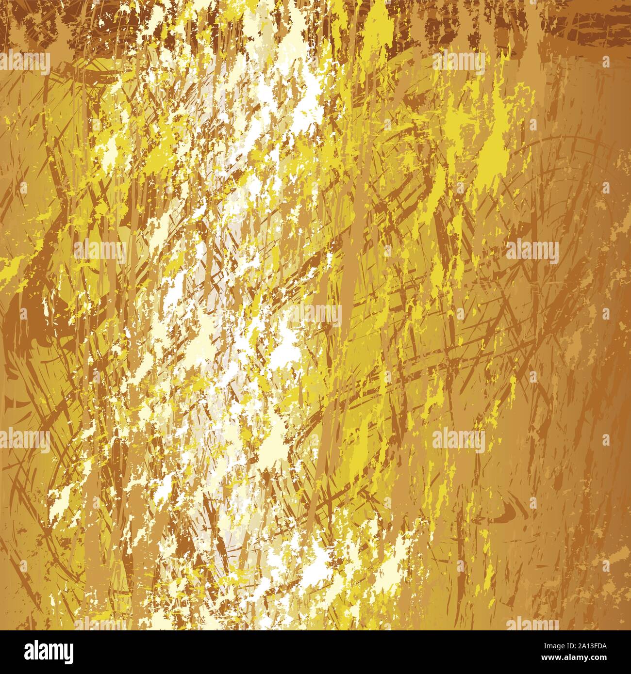 Golden background. Grunge rusty texture wallpaper. Vector illustration ...