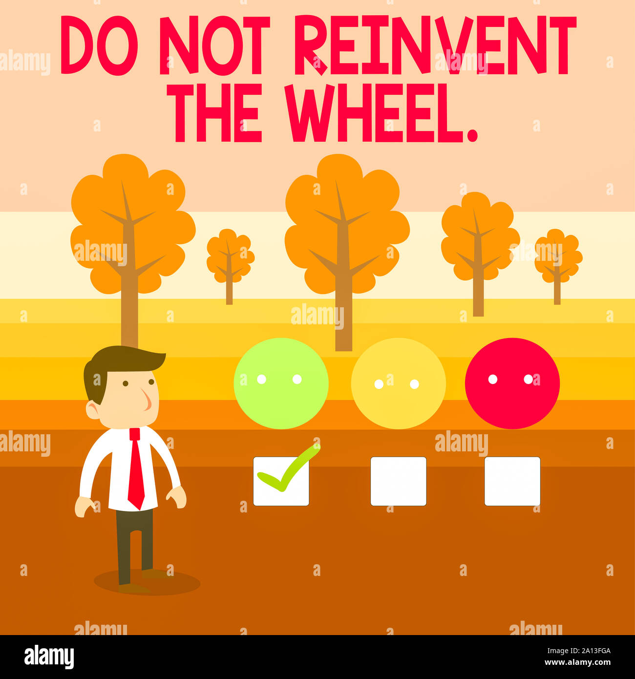 Conceptual hand writing showing Do Not Reinvent The Wheel. Concept ...