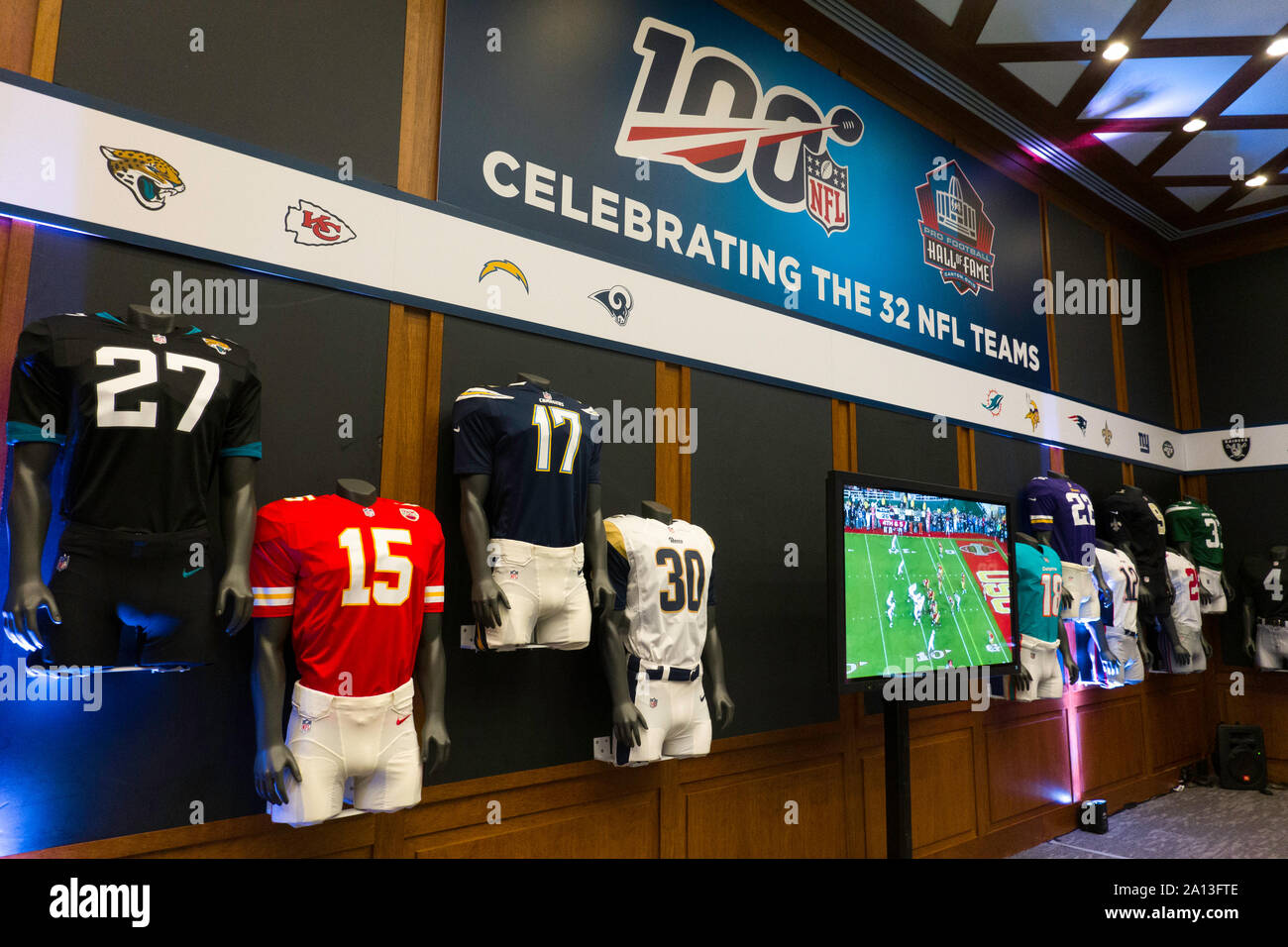 NFL's 100th Season Display at the Paley Center for Media, New York ...