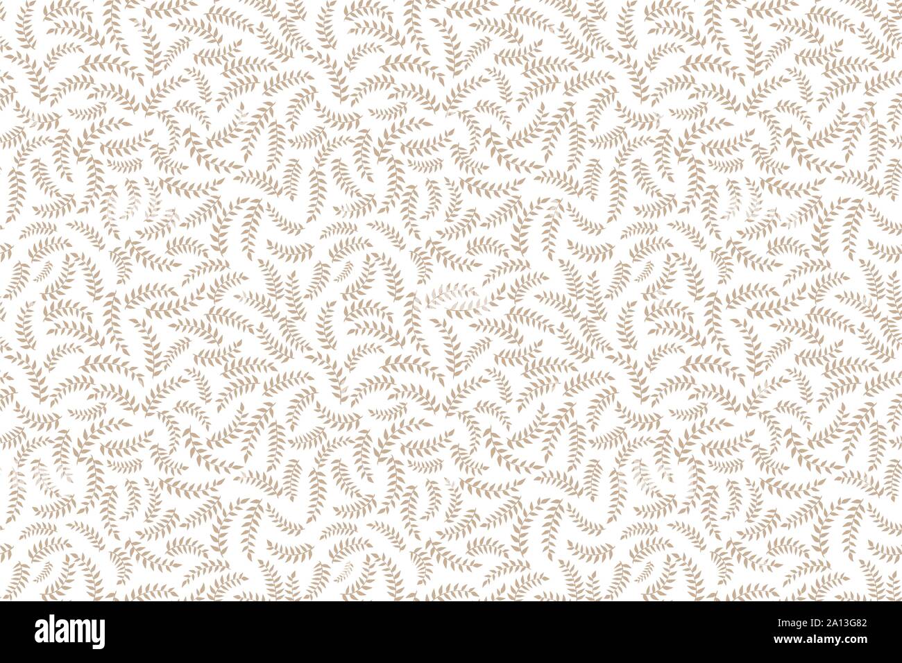 Elegant pattern leaf seamless. Beige wreath leaves textile print ...