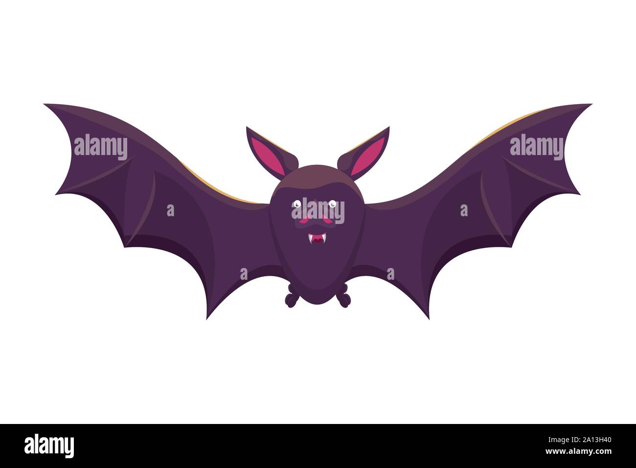 halloween bat flying animal icon Stock Vector Image & Art - Alamy