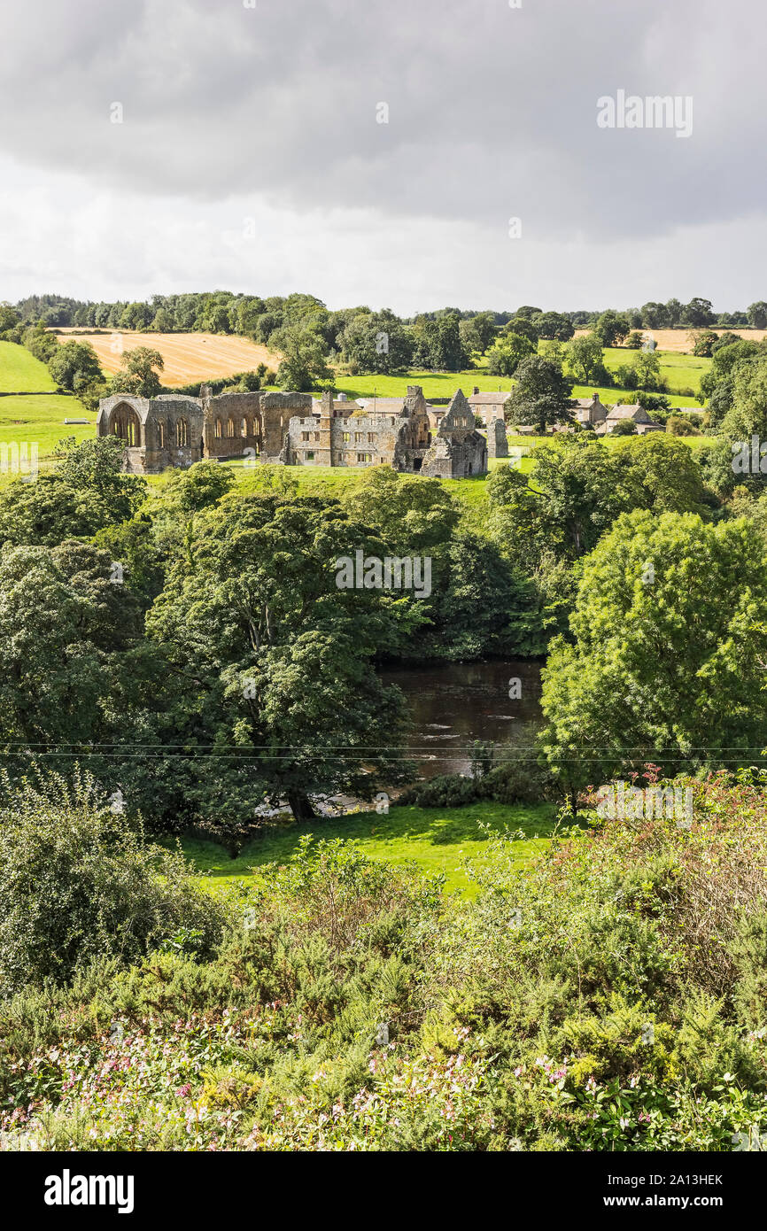 Egglestone Abbey ruins of 12th century Premonstratensian abbey on the ...