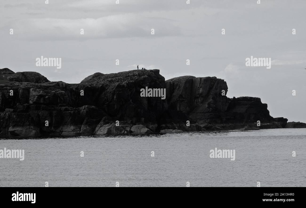 On the rocks, Scottish Highlands Stock Photo - Alamy