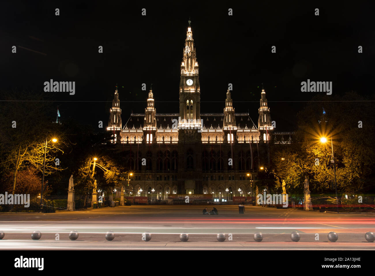 Vienna at Night 02 Stock Photo - Alamy
