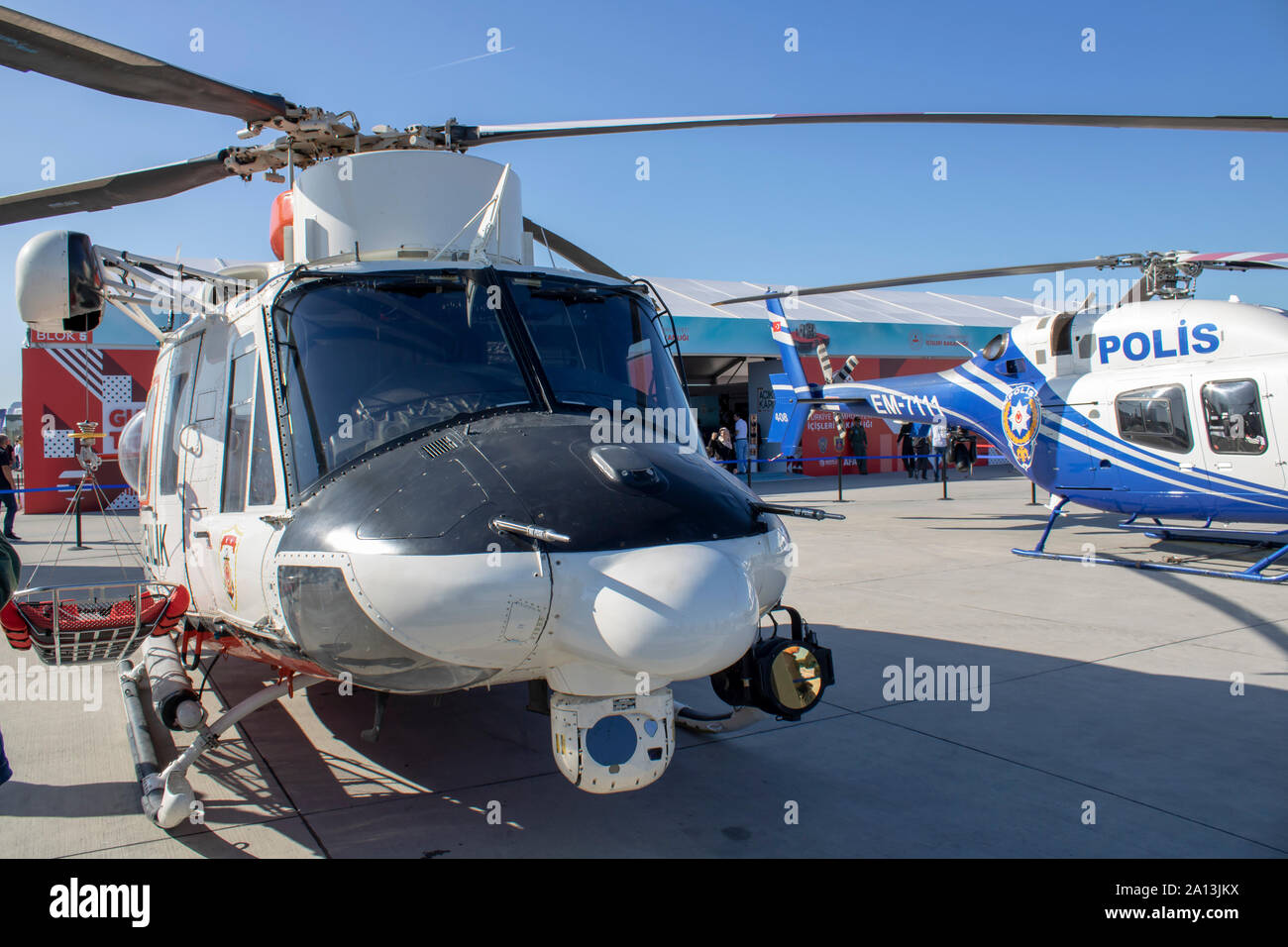 Istanbul, Turkey - September-22,2019: Coast Guard and polish helicopter ...