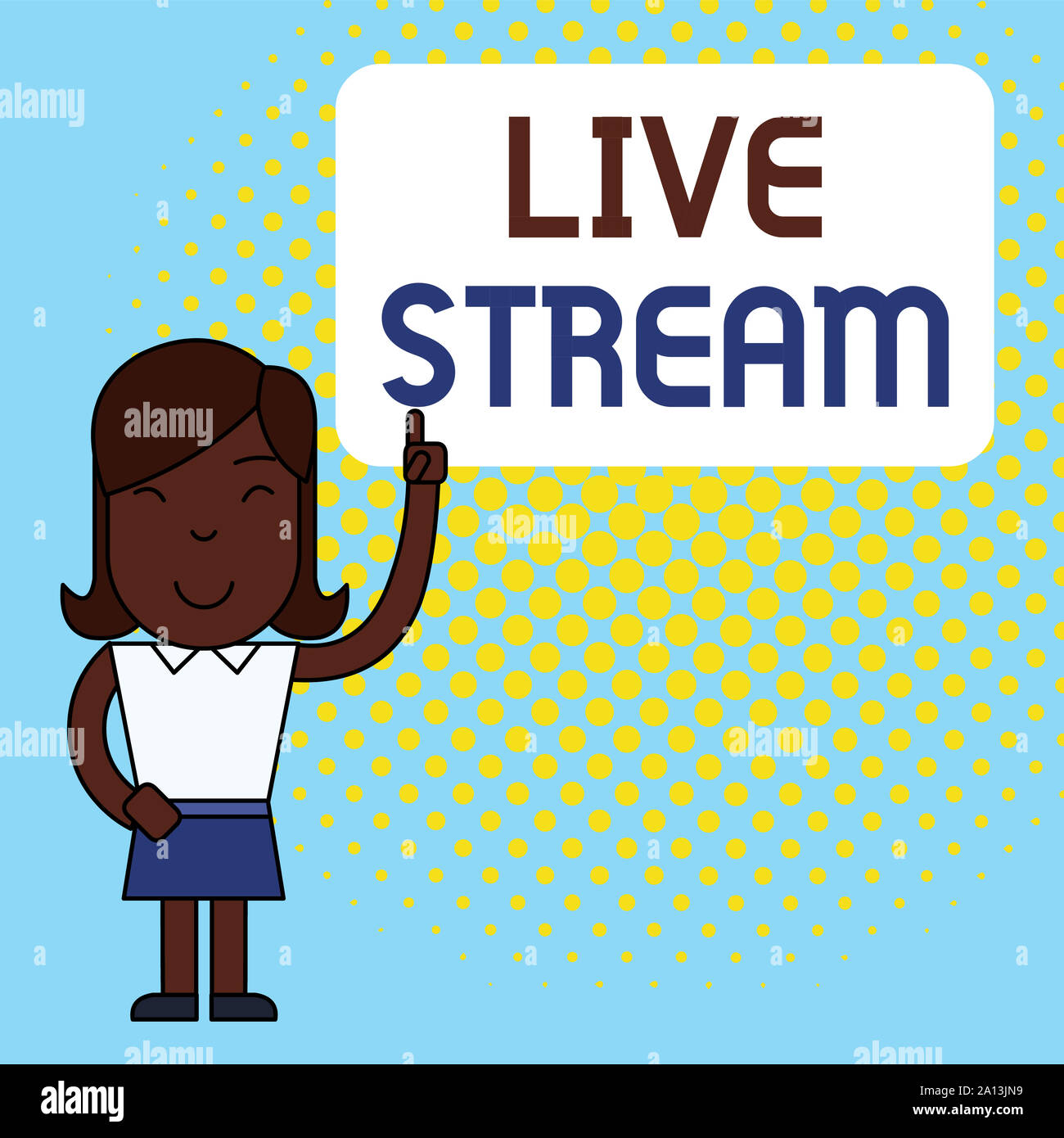 Conceptual hand writing showing Live Stream. Concept meaning transmit ...