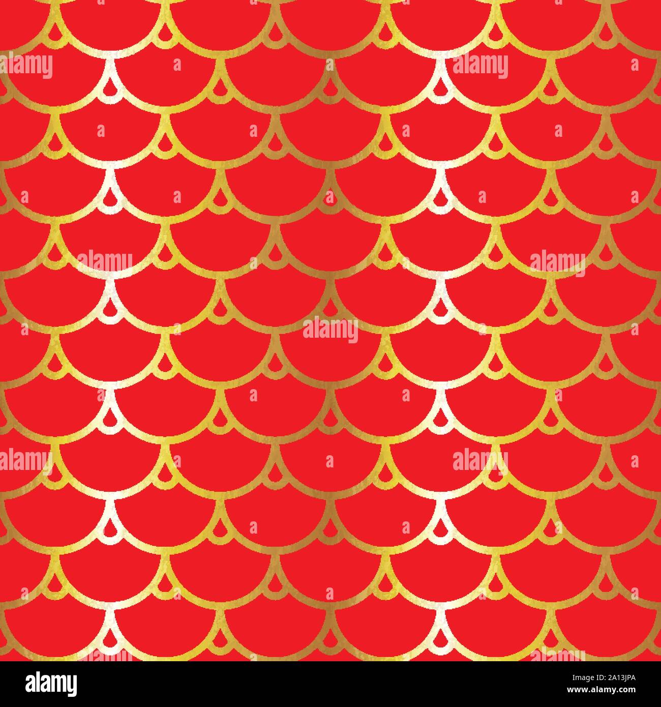 Chinese seamless pattern. Fabrics texture. Red and gold print. Vector ...