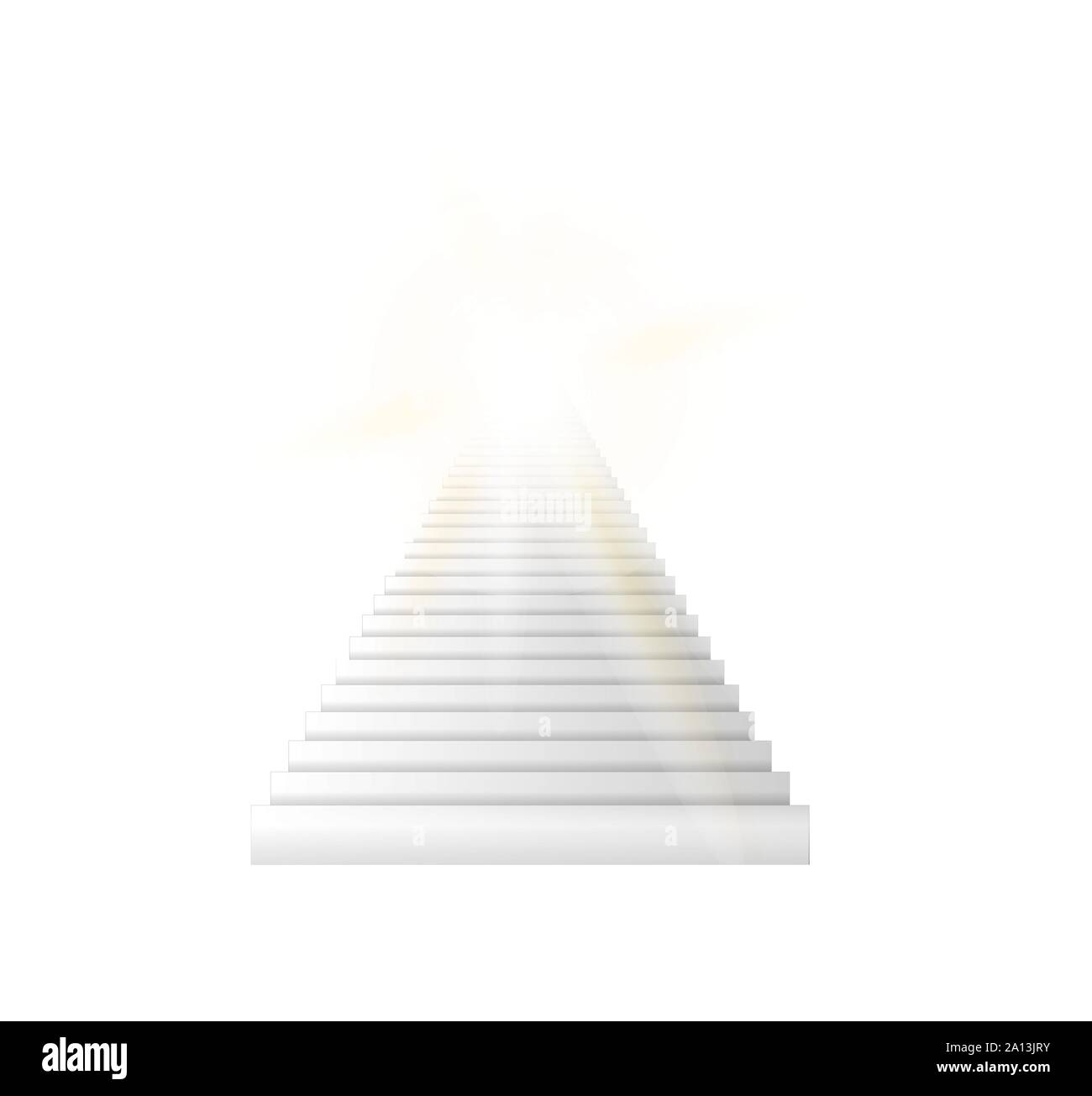 Stairs going up into the sky. Vector stairs illustration Stock Vector ...