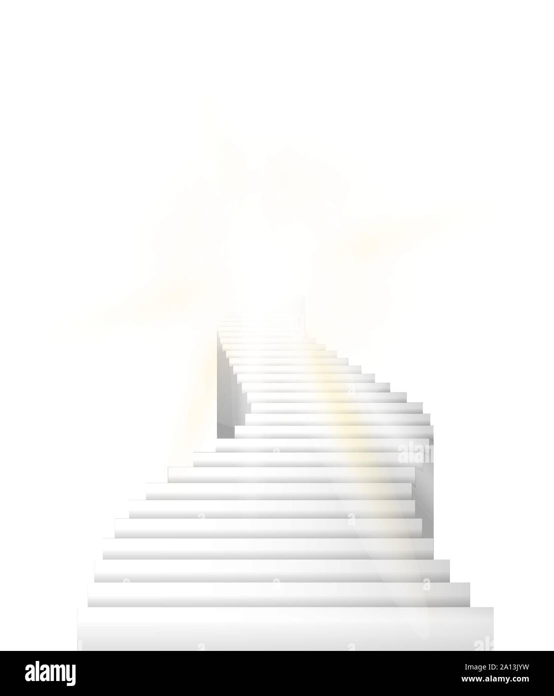 Stairs going up into the sky. Vector stairs illustration Stock Vector ...