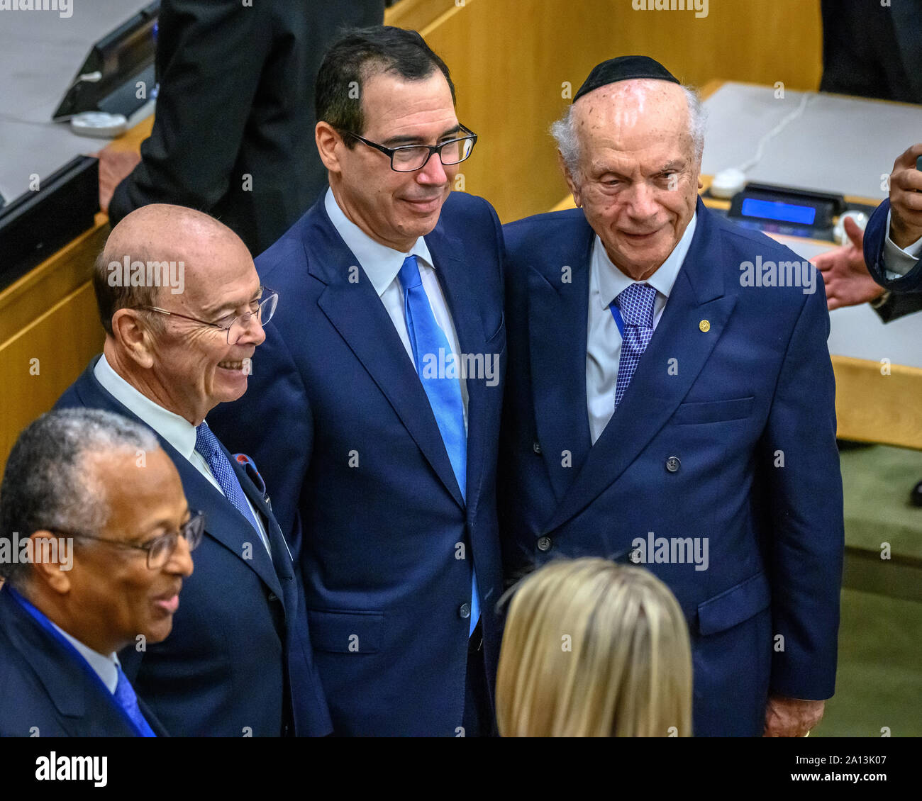 New York, USA, 23 September 2019. New York City. (L-R): US Commerce ...