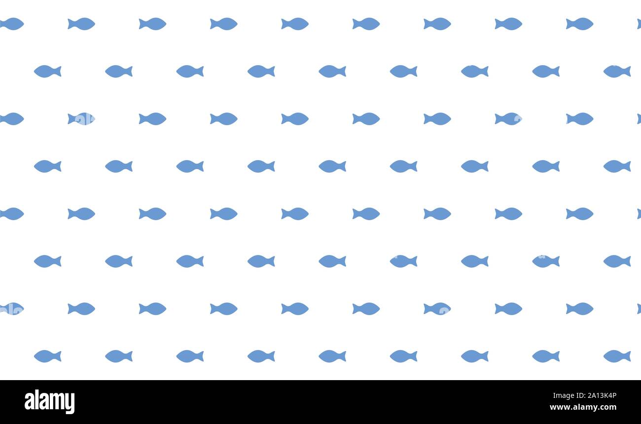 Seamless fish background. Vector texture. blue fish pattern Stock ...