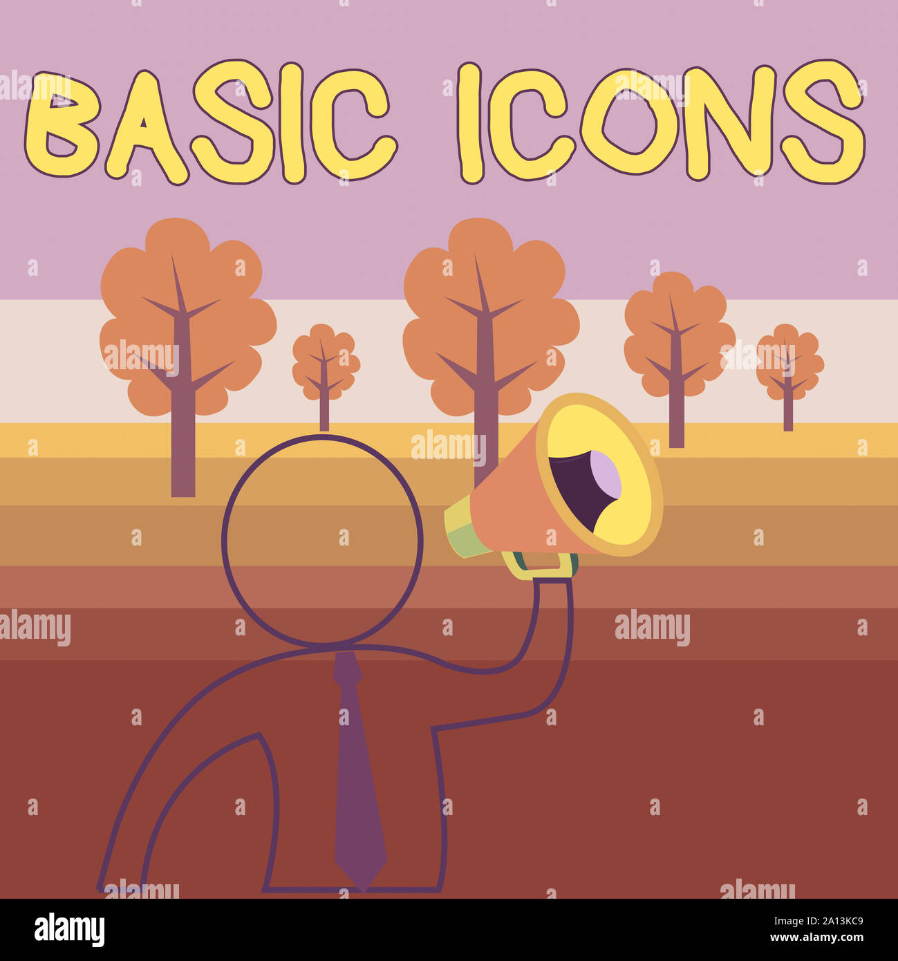 Writing note showing Basic Icons. Business concept for pictogram or ...