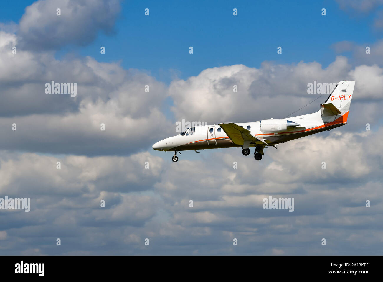 GLOUCESTER, ENGLAND - SEPTEMBER 2019: Cessna Citation Bravo private ...