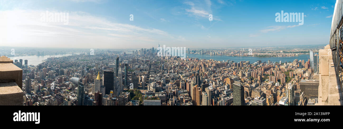 Panoramic View on Downtown Manhattan 03 Stock Photo - Alamy