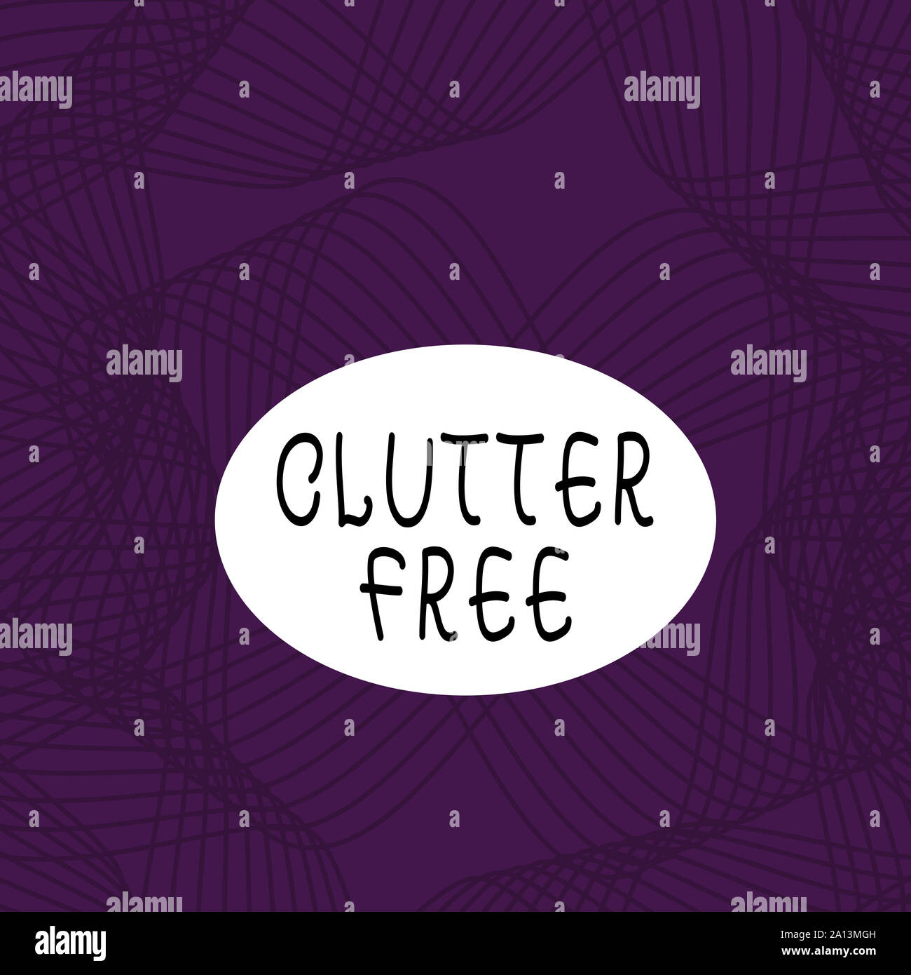 Text sign showing Clutter Free. Business photo showcasing Well ...