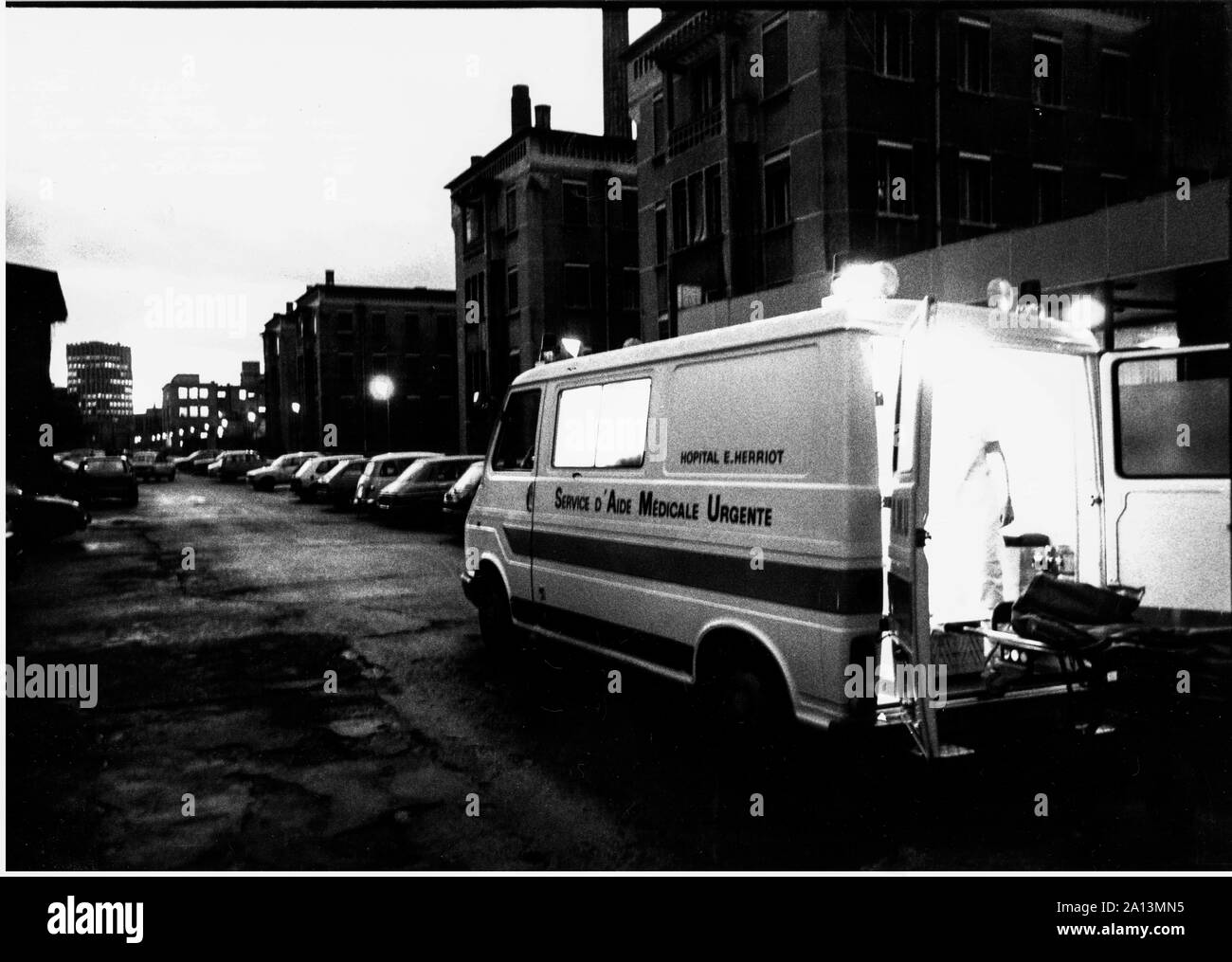 SAMU, Medical Emergency Rescue Service, Lyon, Rhone, France Stock Photo ...