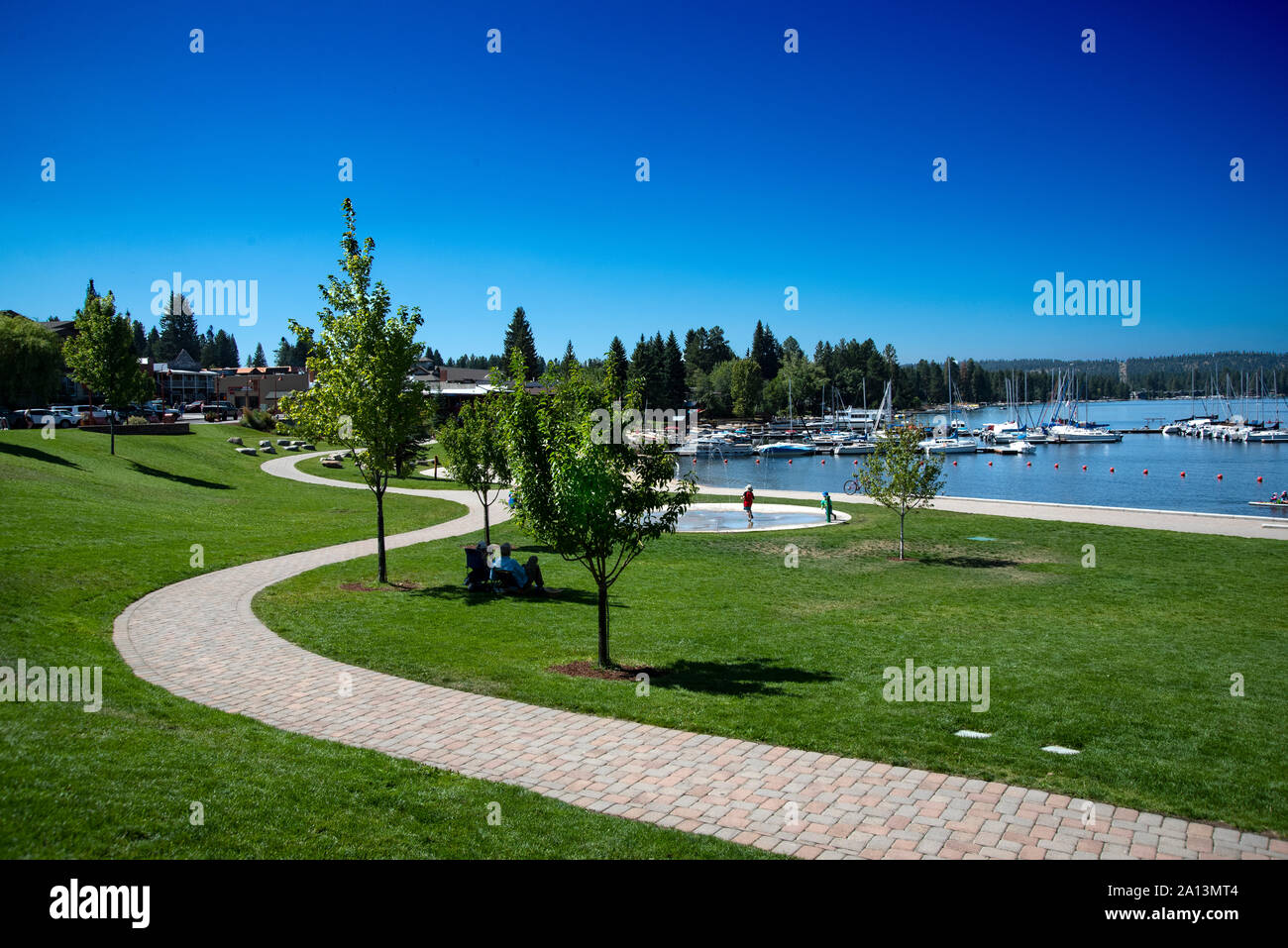 Legacy Park, McCall, Idaho Stock Photo - Alamy