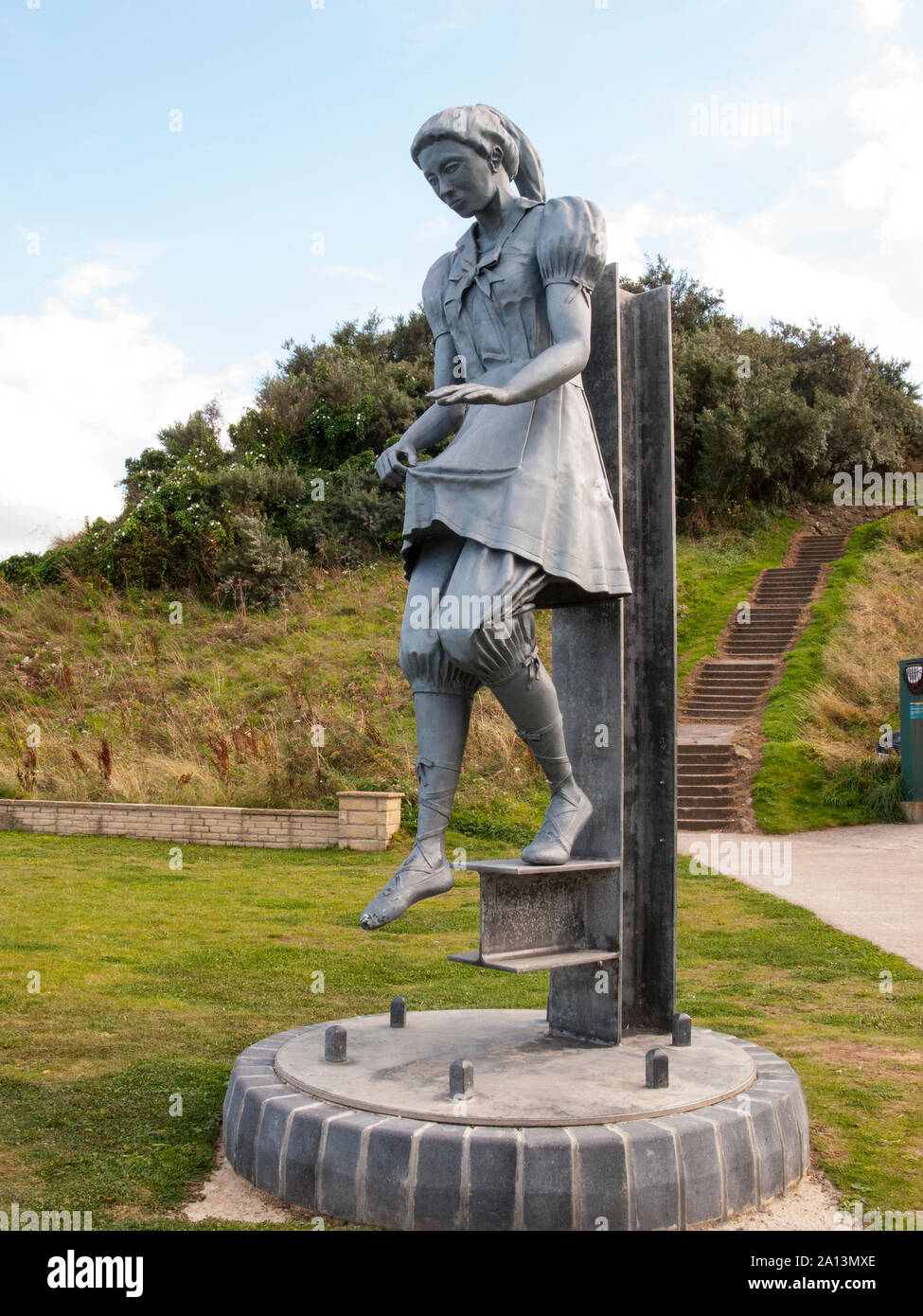 Bathing Belle Sculpture by Craig Knowles, North Bay, Scarborough Stock ...