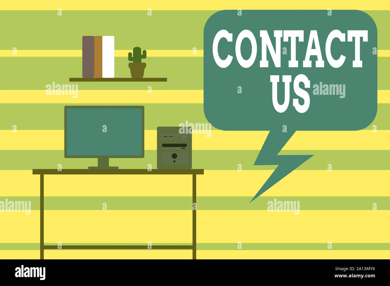 Writing note showing Contact Us. Business concept for Group of ...