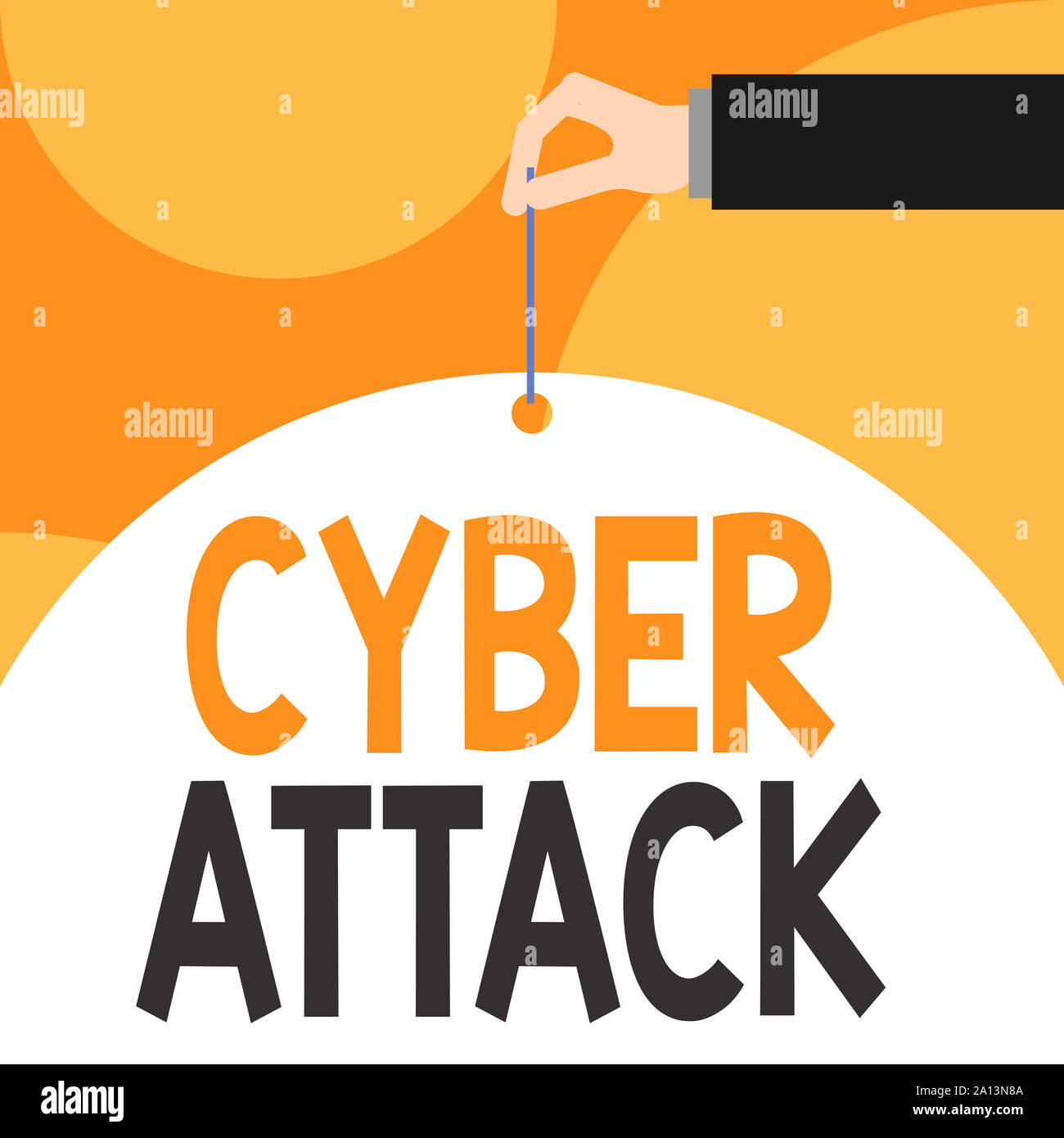 Text sign showing Cyber Attack. Business photo showcasing An attempt by ...