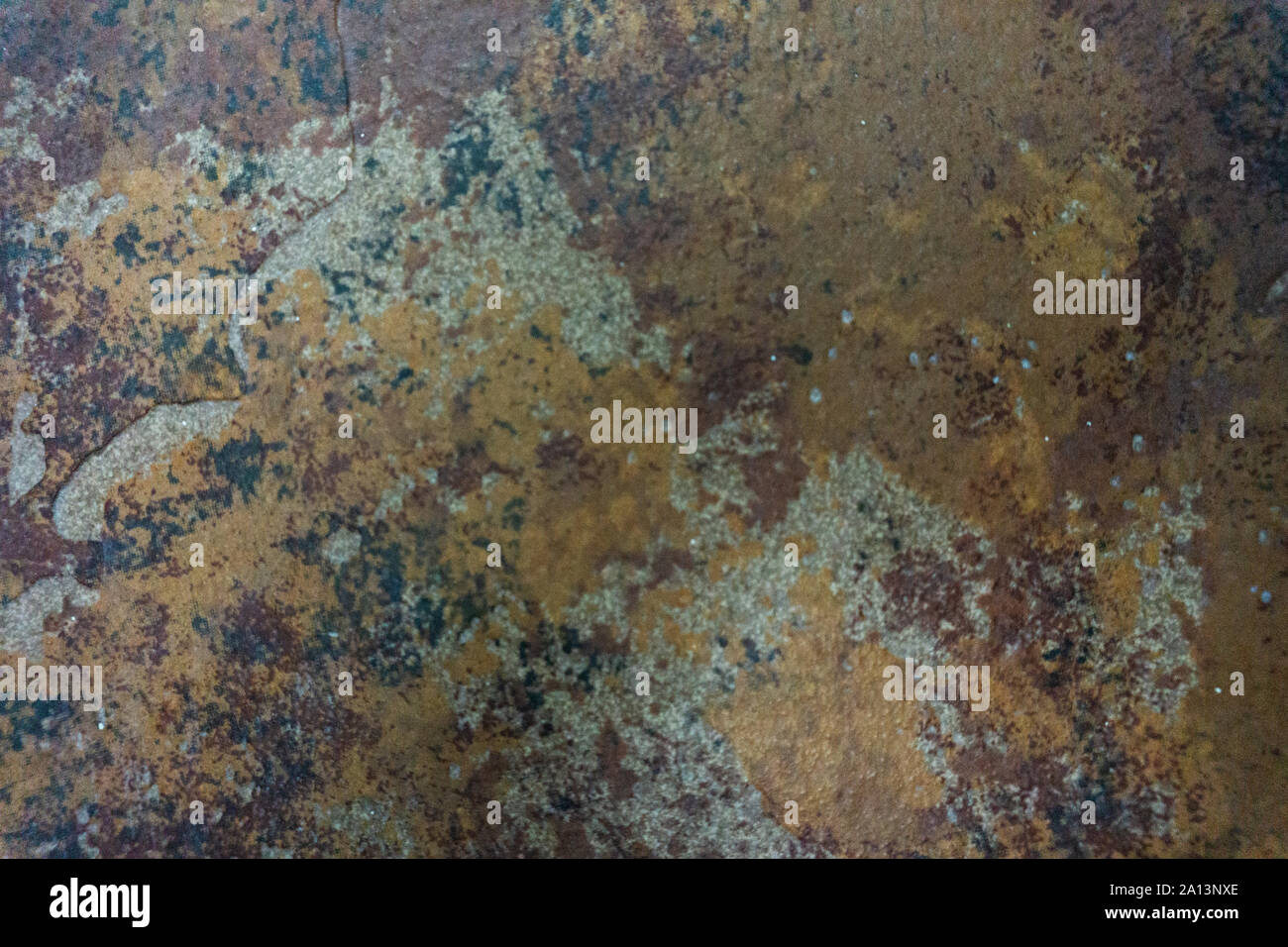Abstract wall background with rusty texture and metallic pattern. Loft ...
