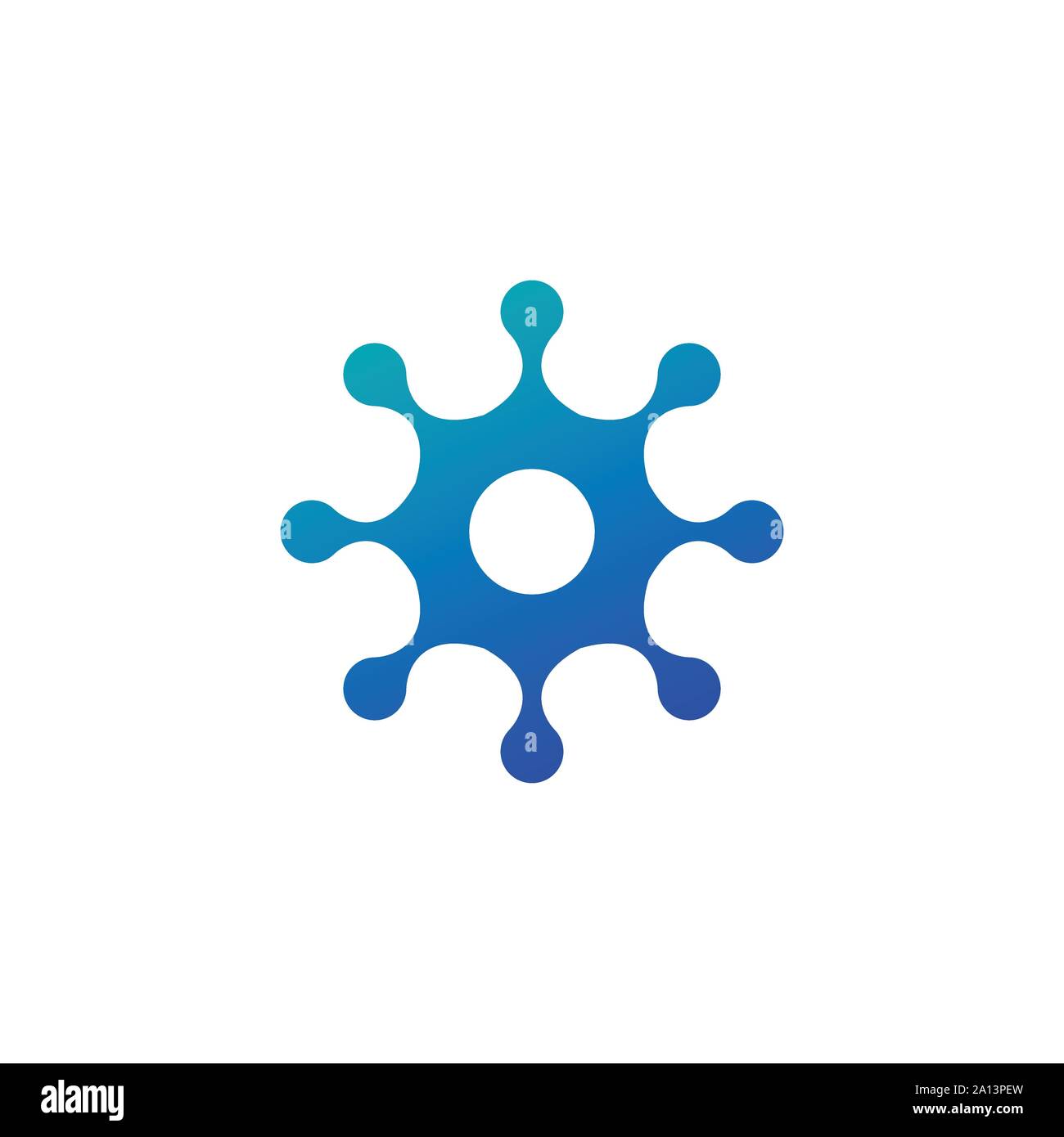 Molecule nano technology Lab Circle Logo template. Unique logo design ...