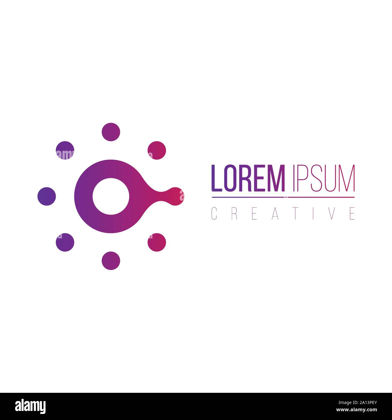 Molecule nano technology Lab Circle Logo template. Unique logo design ...