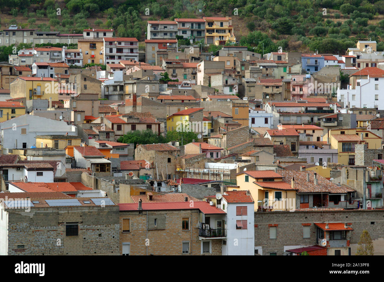 Orani, Sardinia, Italy. General view Stock Photo - Alamy