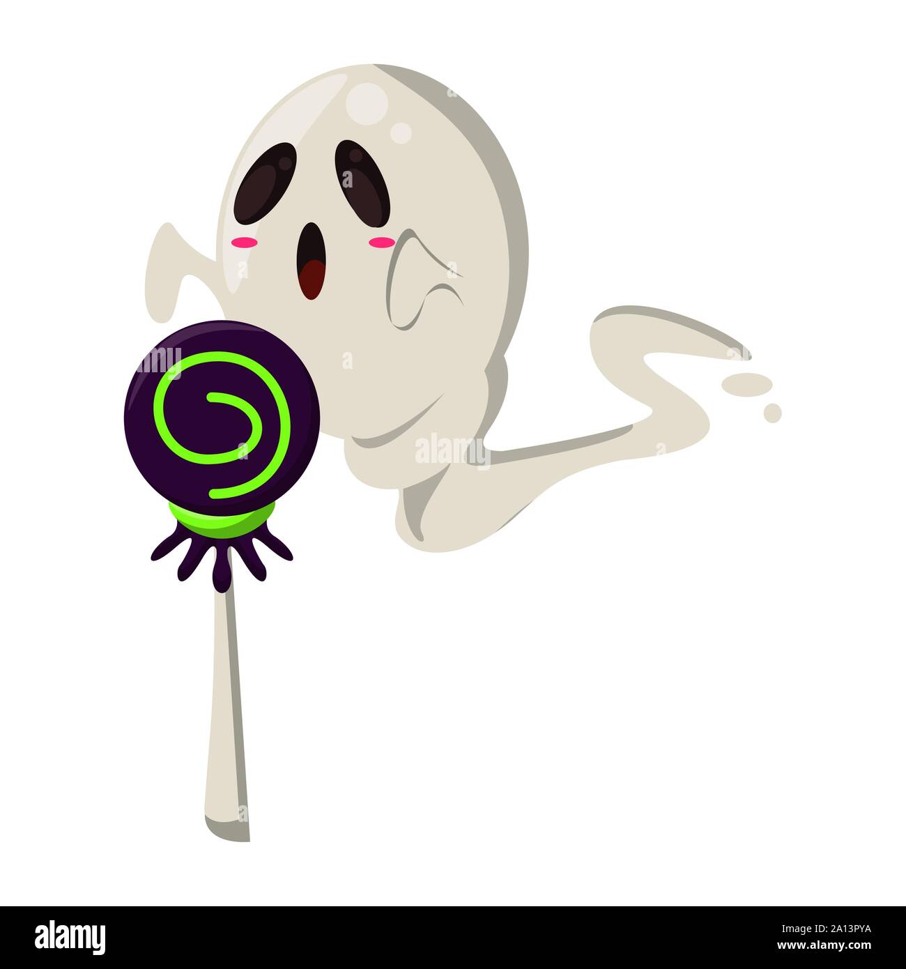 halloween sweet lollipop and ghost Stock Vector Image & Art - Alamy