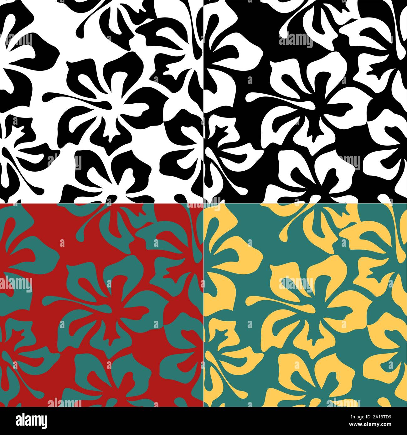 Modern abstract black seamless pattern on white backdrop. Abstract ...