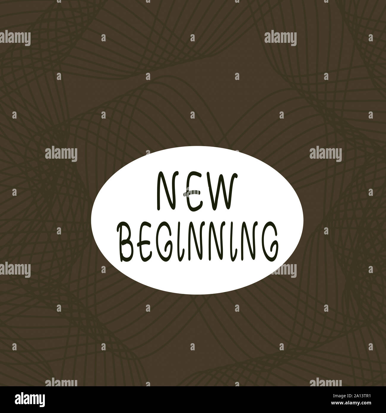Text sign showing New Beginning. Business photo showcasing Different ...