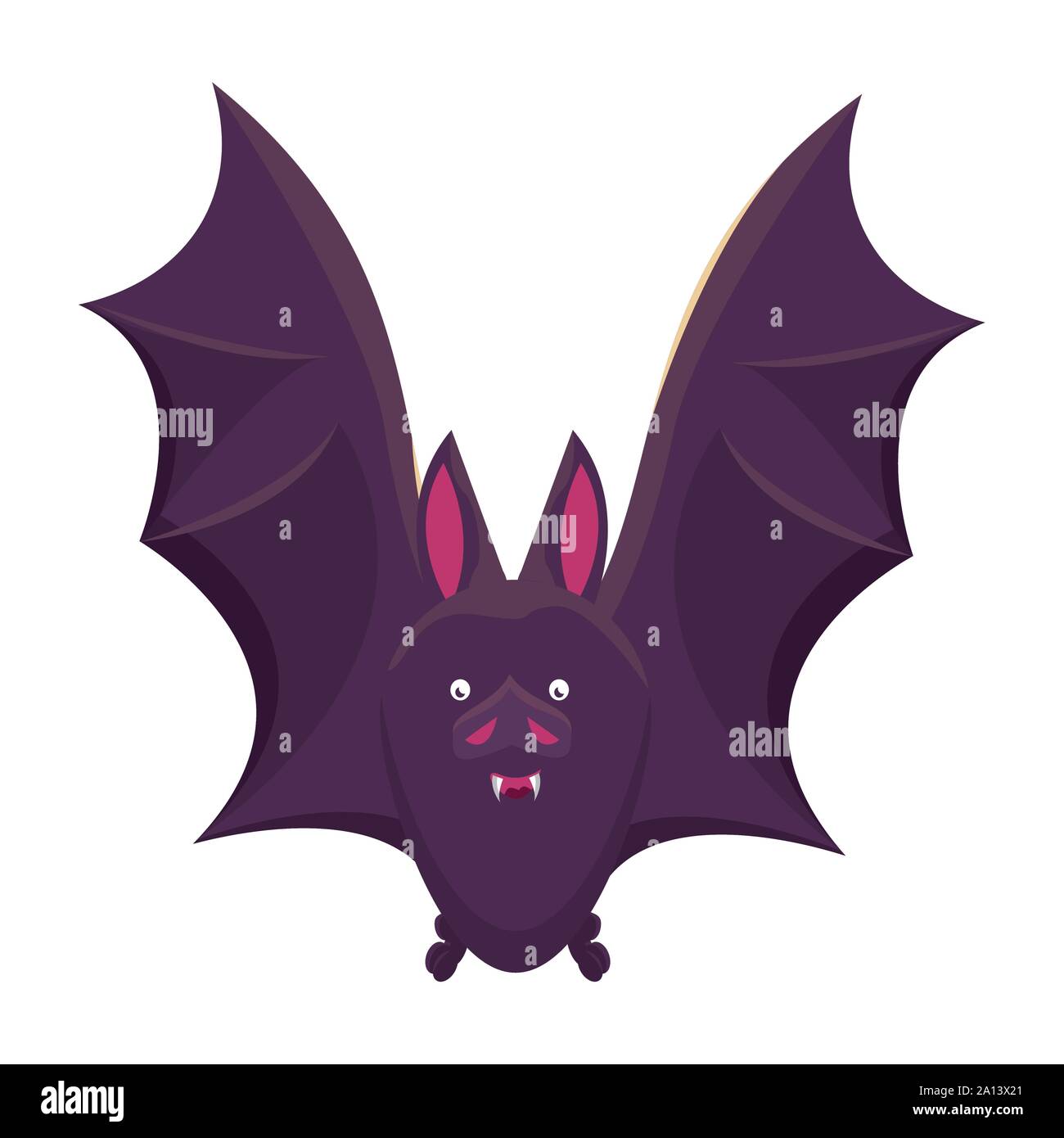 halloween bat flying animal icon Stock Vector Image & Art - Alamy