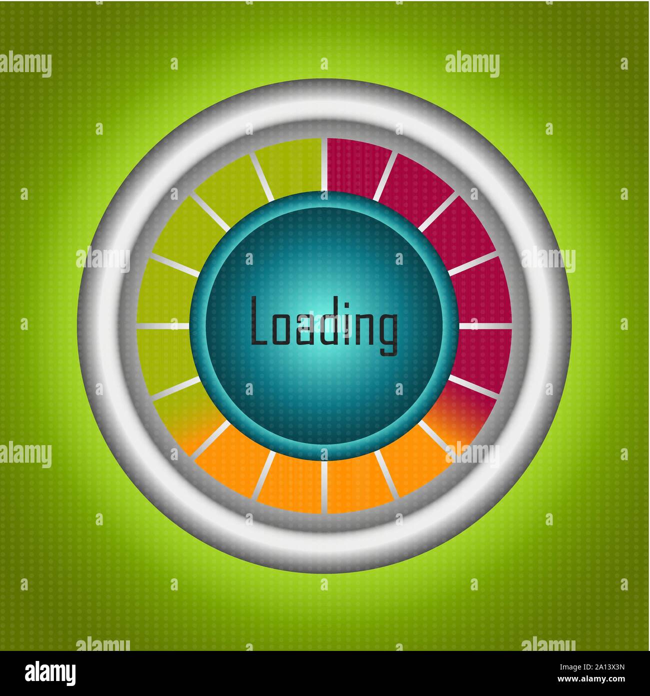 Loading bar image over a colored background - Vector Stock Vector Image ...