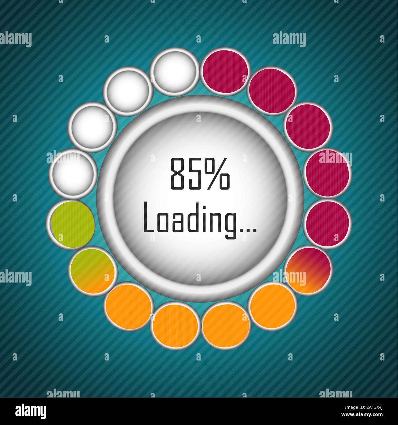 Loading bar image over a colored background - Vector Stock Vector Image ...