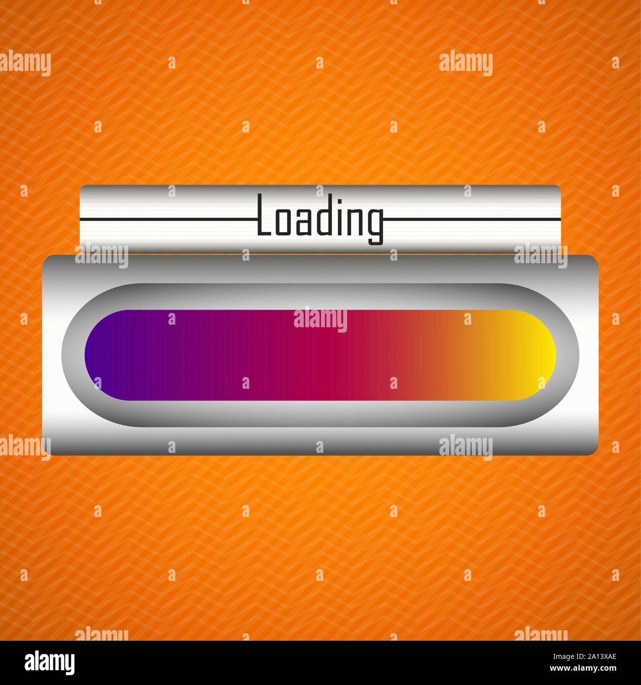 Loading bar image over a colored background - Vector Stock Vector Image ...