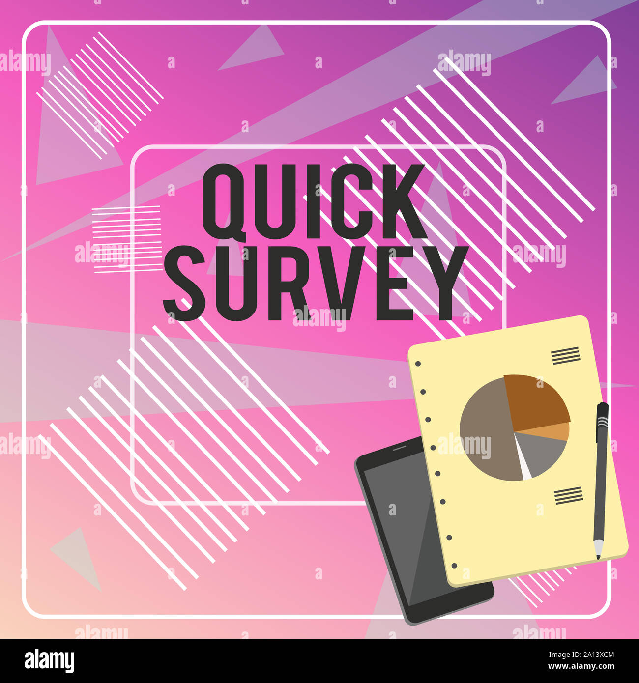 Conceptual hand writing showing Quick Survey. Concept meaning Conduct ...