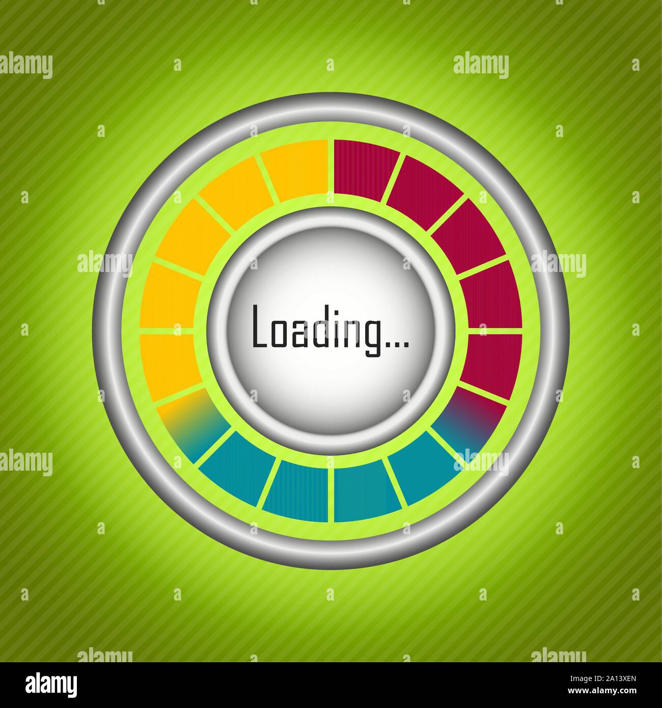 Loading bar image over a colored background - Vector Stock Vector Image ...