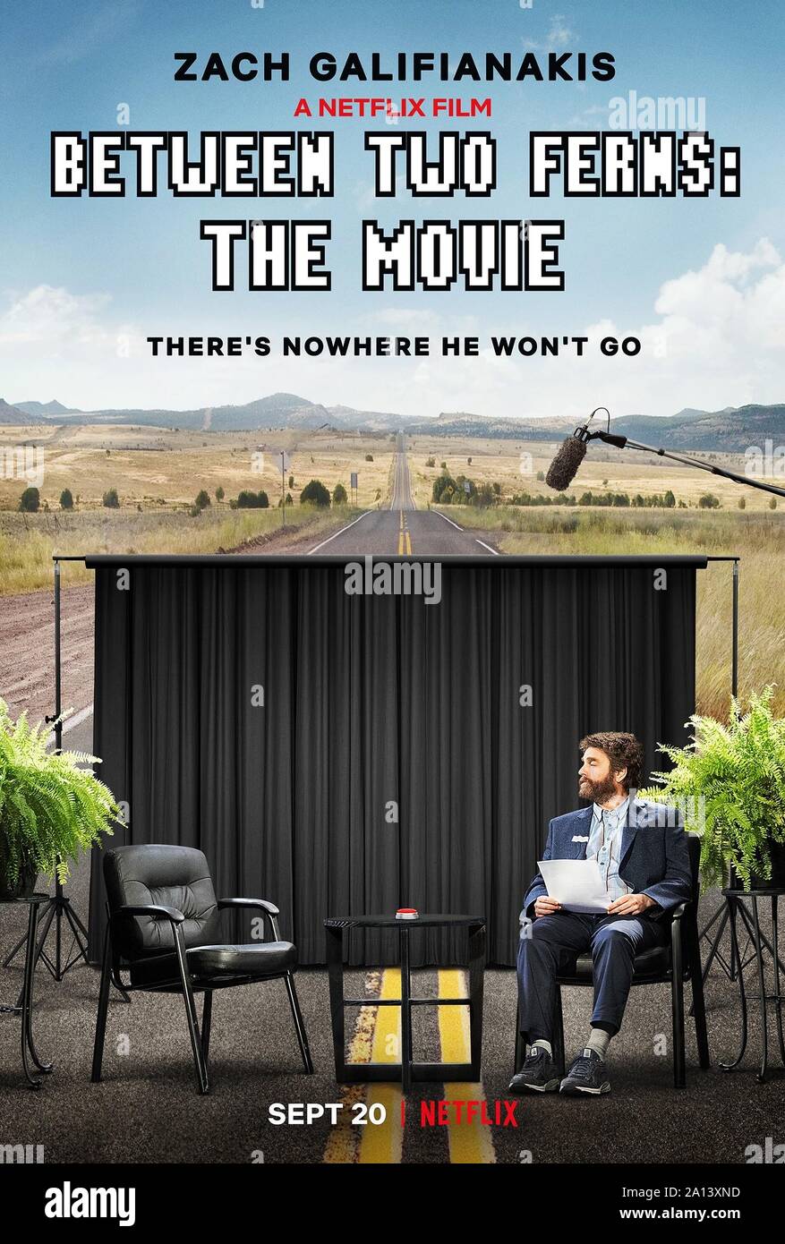 BETWEEN TWO FERNS: THE MOVIE, US poster, Zach Galifianakis, 2019 ...
