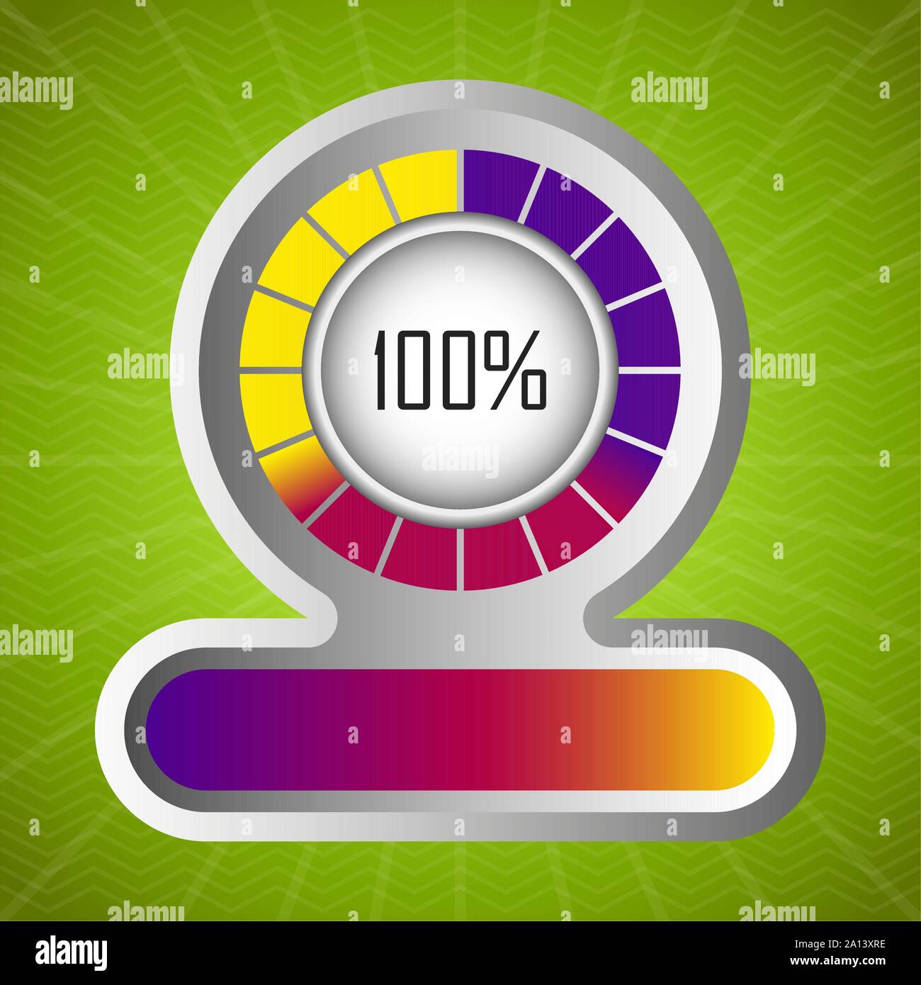 Loading bar image over a colored background - Vector Stock Vector Image ...