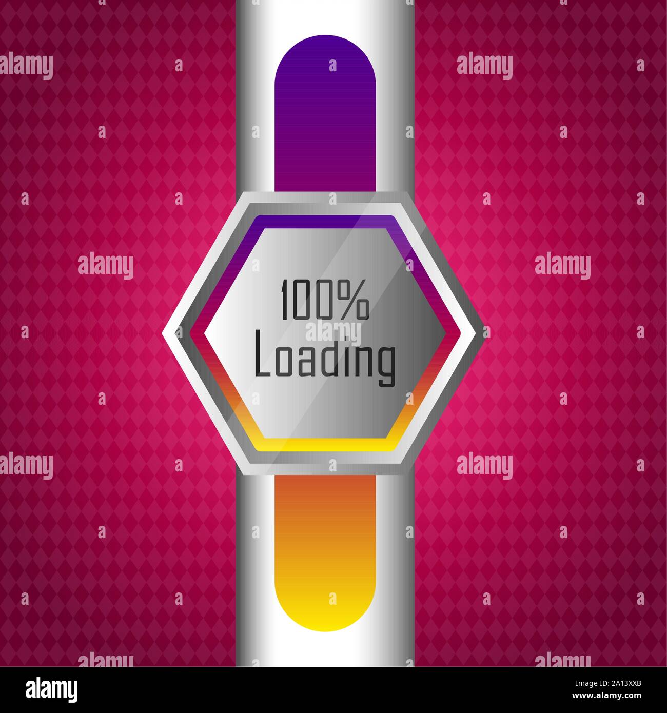 Loading bar image over a colored background - Vector Stock Vector Image ...