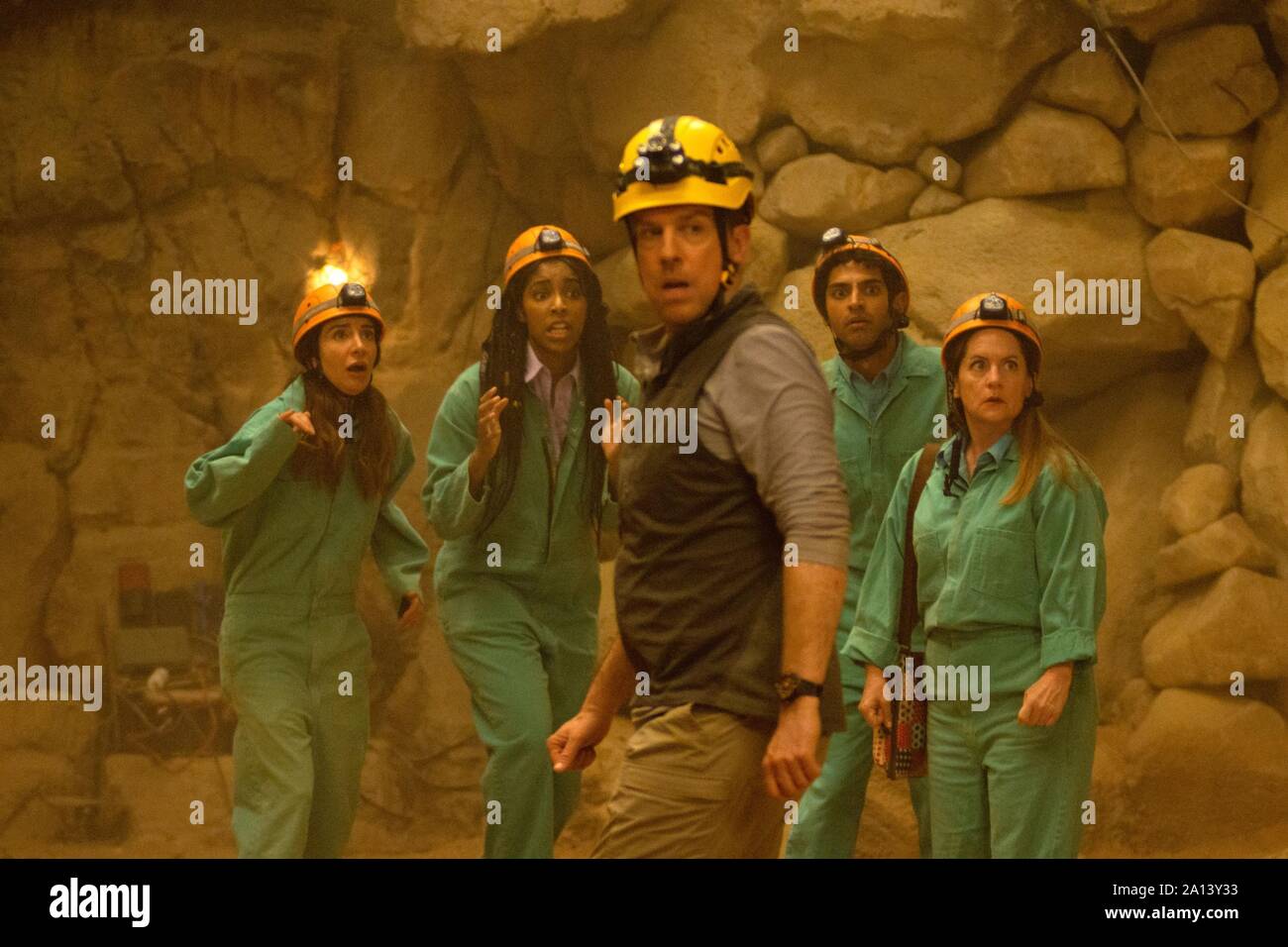 CORPORATE ANIMALS, from left: Nasim Pedrad, Jessica Williams, Ed Helms ...