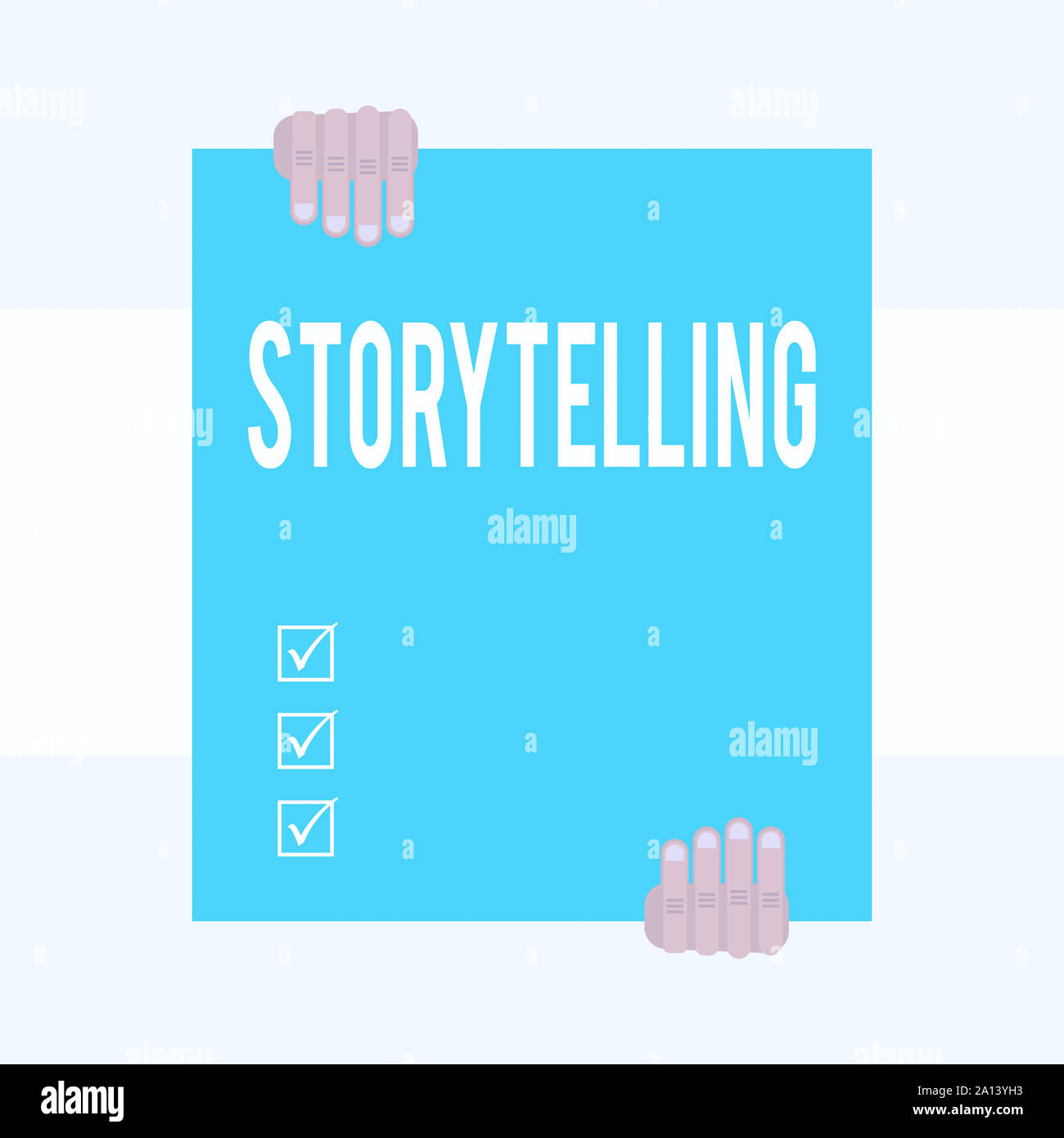 Writing note showing Storytelling. Business concept for social and ...