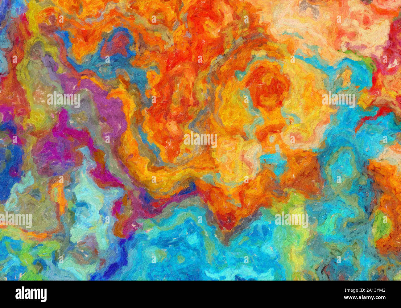 Abstract artwork aesthetic design with messy oil paint strokes, art ...