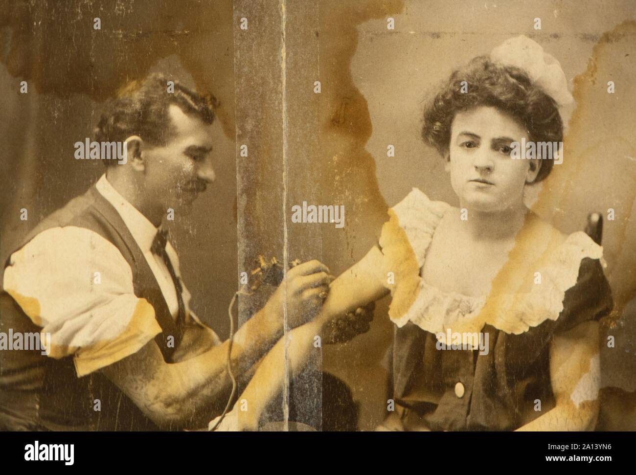 TATTOO UPRISING, Gus Wagner tattoos his wife, Maude, in St. Louis ...