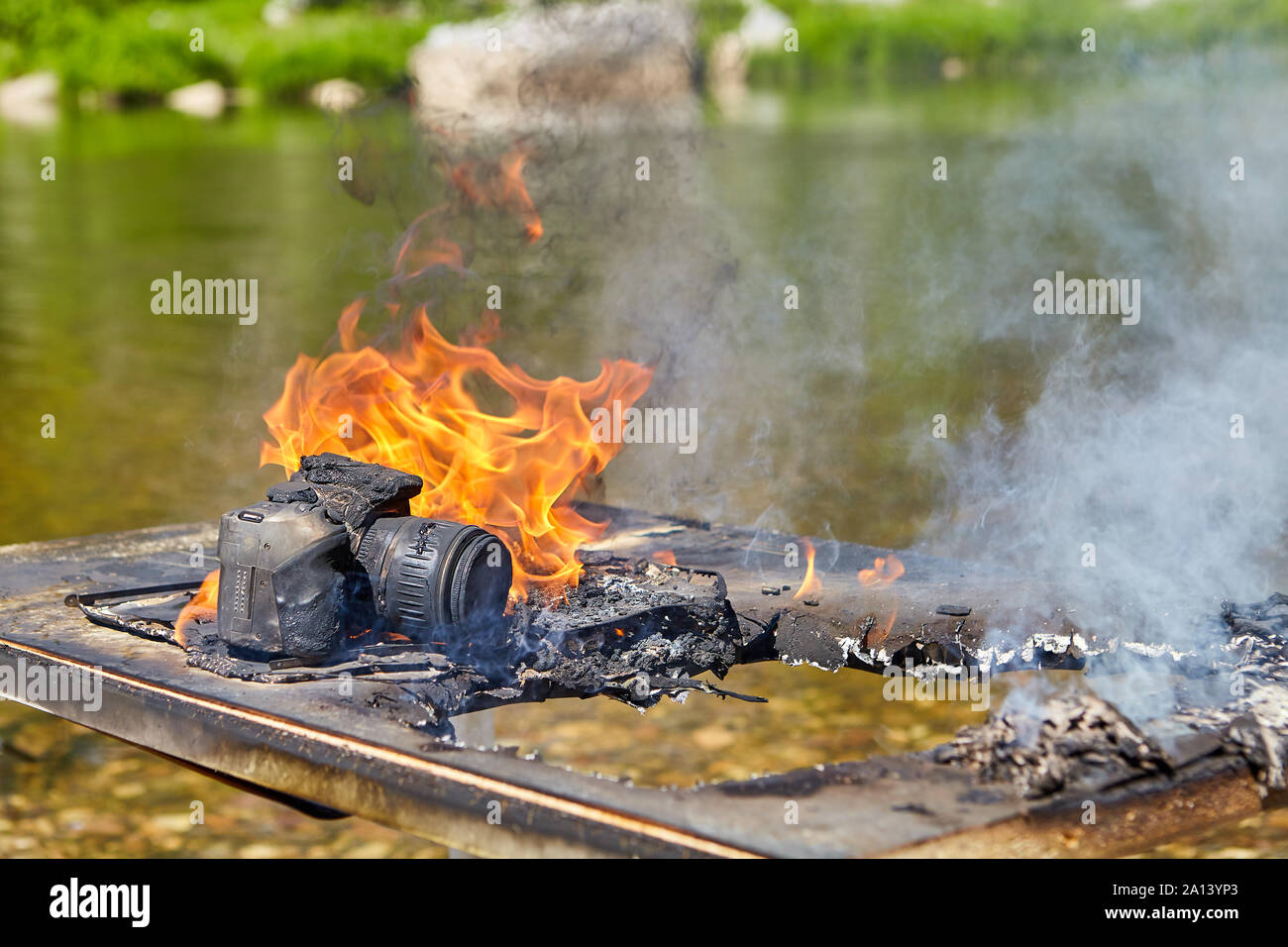 Burning lens hi-res stock photography and images - Alamy