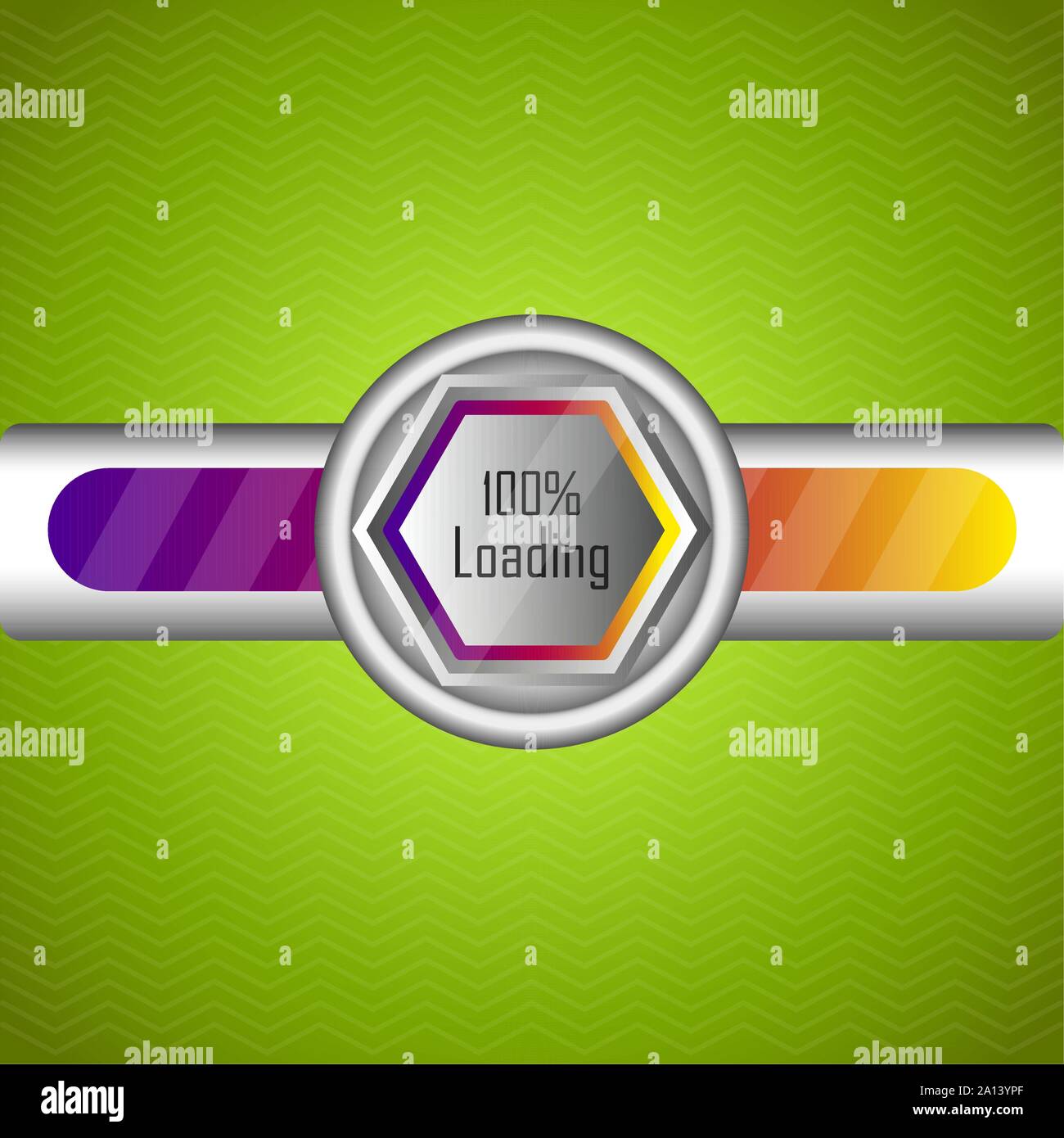 Loading bar image over a colored background - Vector Stock Vector Image ...